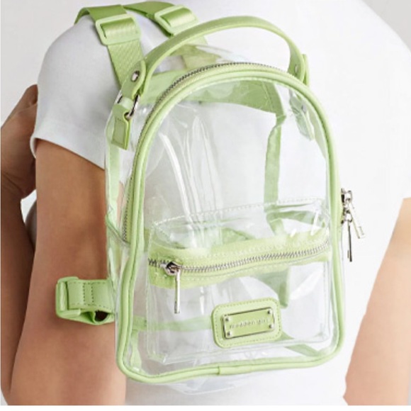 Bags | Madden Girl Mini Backpack Clear Mint | Poshmark